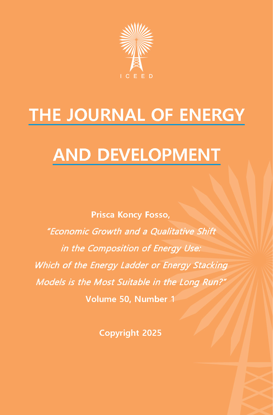 Vol. 50 No. 1 (2025): The Journal of Energy and Development | Journal ...